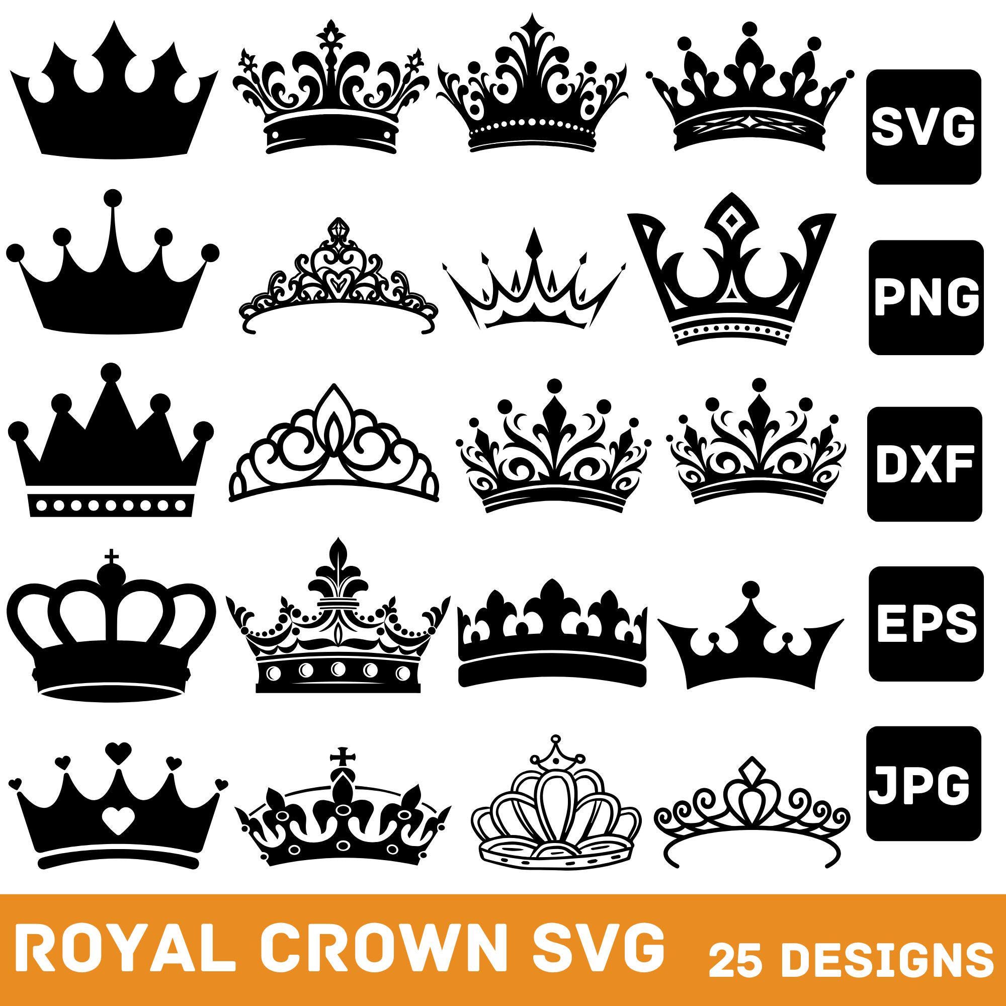 Royal Crown Svg, Png, Princess Svg, King Crown, Queen Crown, Princess ...