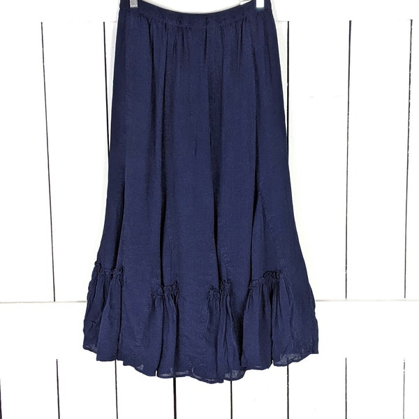 Long Blue Skirt - Etsy