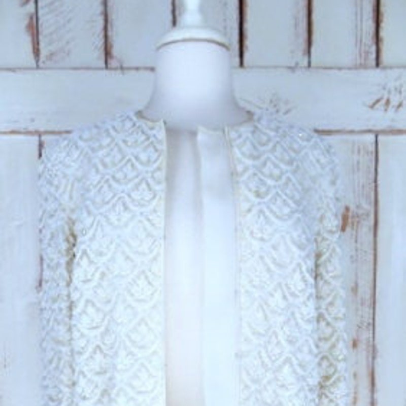 White Evening Jacket - Etsy