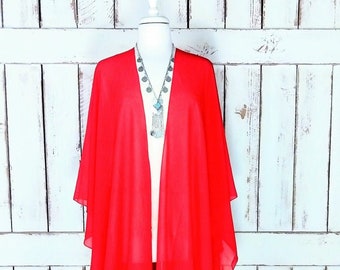 Red Cover up Dress - Etsy
