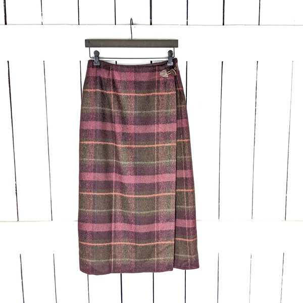 Plaid Wrap Skirt - Etsy