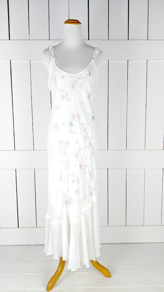 vintage ivory long lingerie - Gem