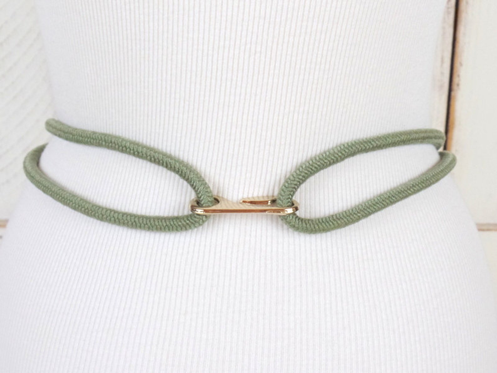 70s Vintage Green Braided Abalone Shell Rope Belt/woven Chord - Etsy