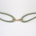 70s Vintage Green Braided Abalone Shell Rope Belt/woven Chord Statement ...