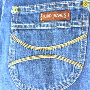 Vintage Lord Isaacs Zipper Fly High Waist Denim Jeans/straight Leg Blue ...