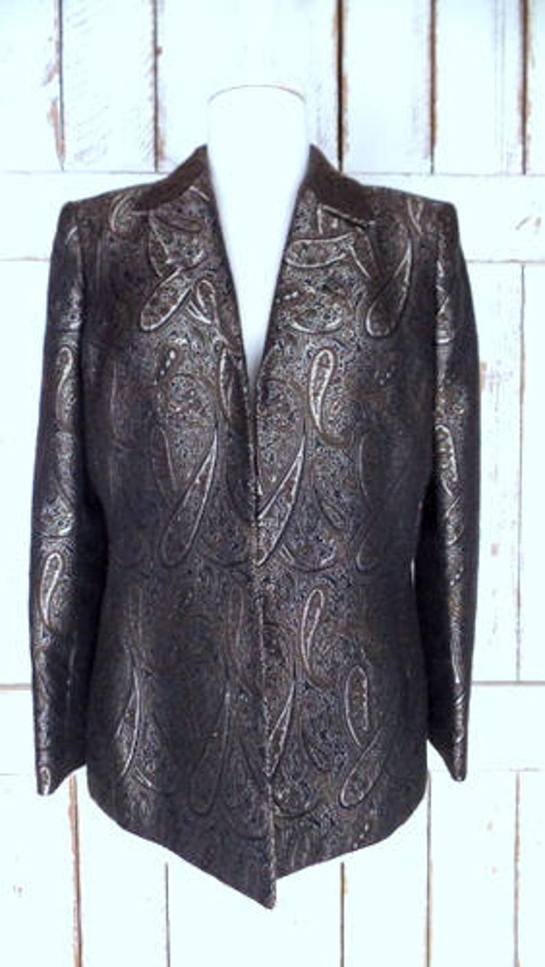 Vintage Kasper Paisley Jacquard Brocade Tapestry - Etsy