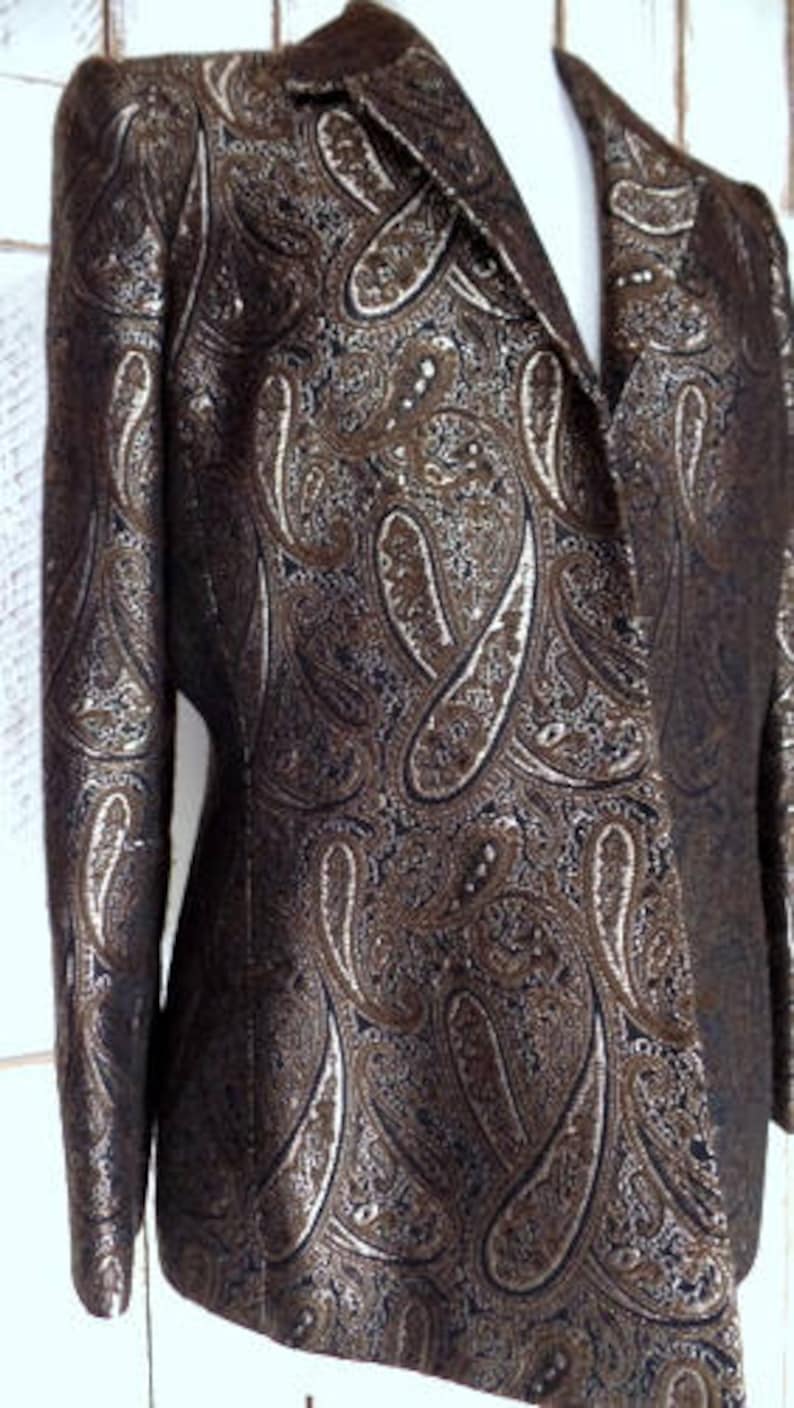 Vintage Kasper Paisley Jacquard Brocade Tapestry - Etsy