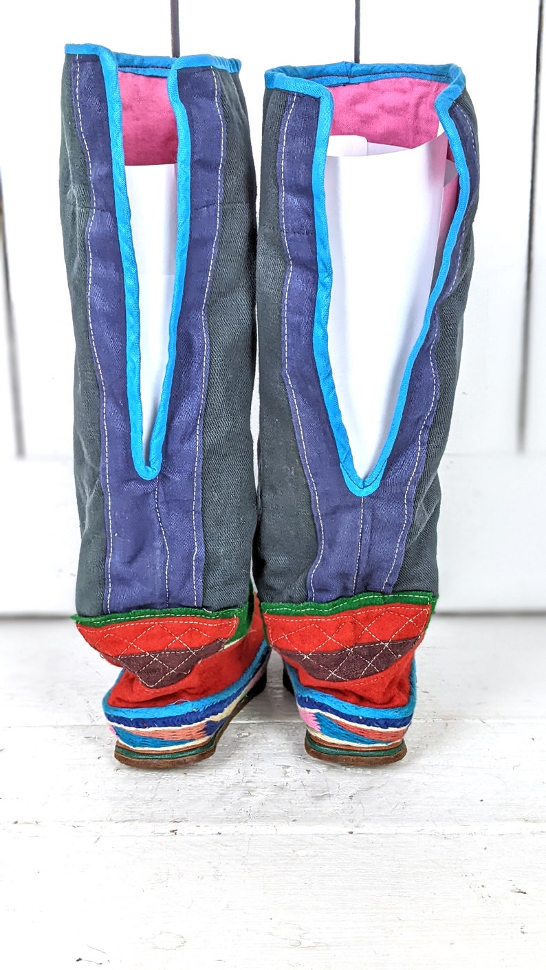 Traditional Tribal Mongolian Wool Felt Colorful Embroidered - Etsy