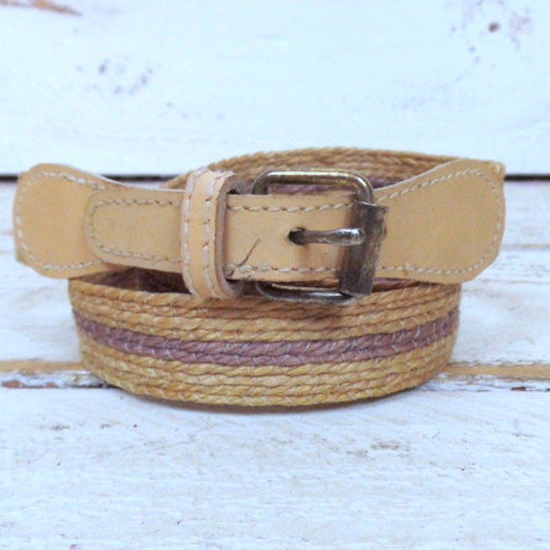 Tan Braided Belt - Etsy