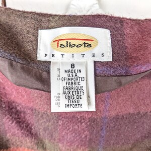 Vintage Talbots Plaid Wool Long Wrap Skirt - Etsy