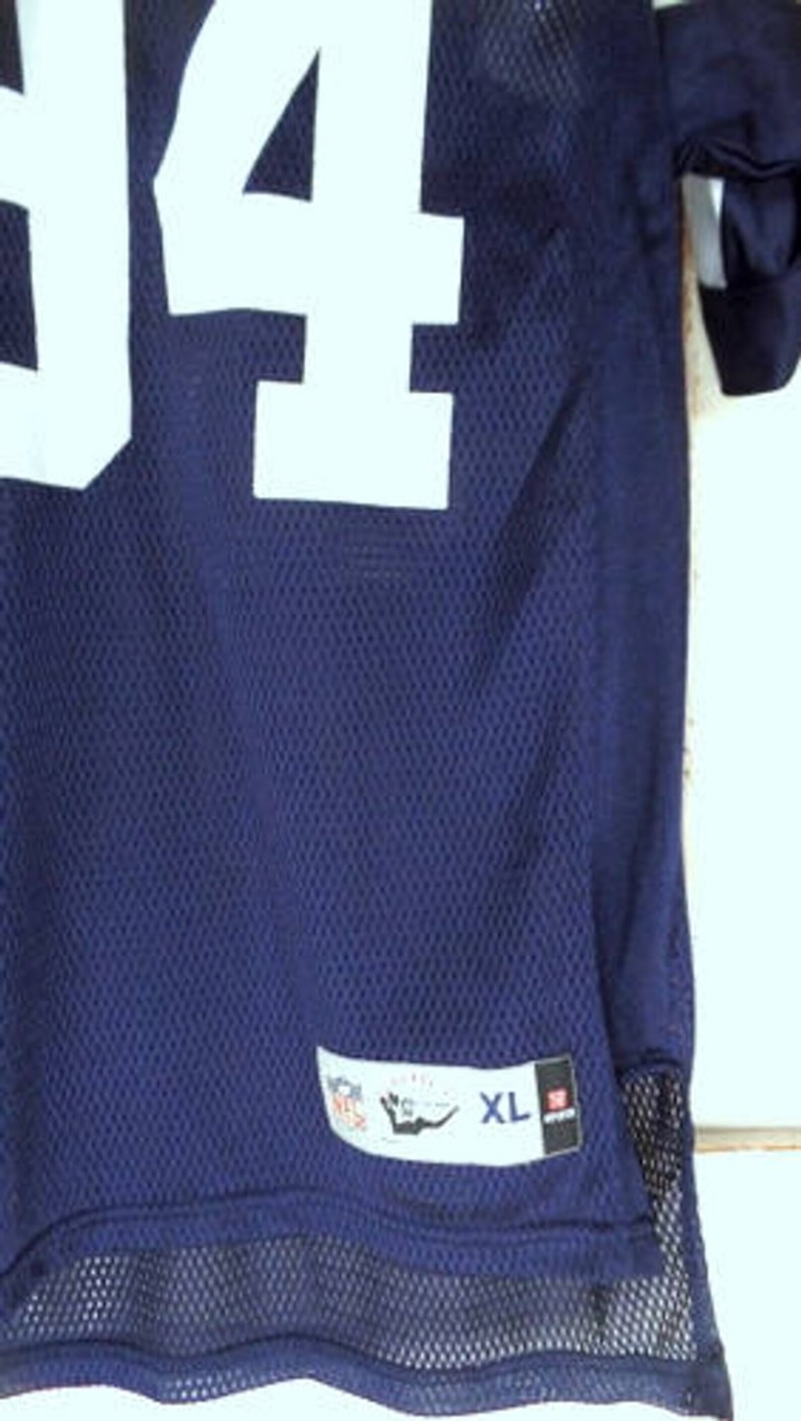 Blue/white Nylon Mesh NFL Football Jersey/94 Banchard Jersey/reebok ...