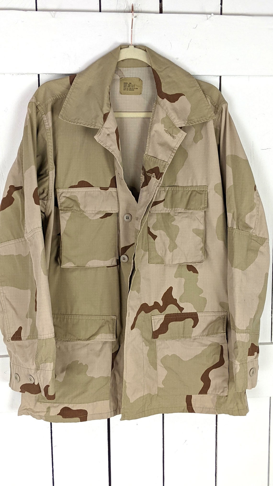 Adult Military Desert Camo Camouflage Field Jacket Medium Long - Etsy