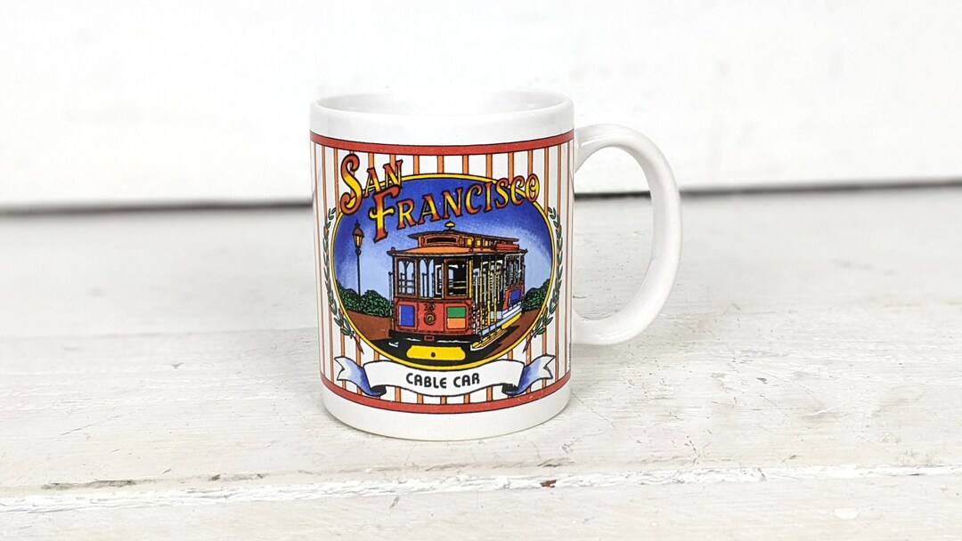 Vintage San Francisco USA Cable Car Coffee Mug Drinking Cup - Etsy