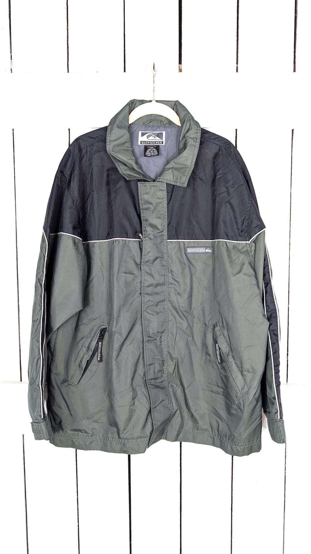 Vintage Quicksilver Mens Windbreaker Athletic Hiking Nylon Jacket - Etsy