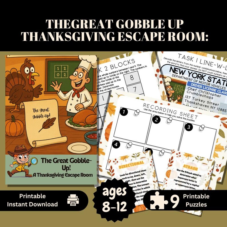 Nativity Escape Room: Christmas Printable Game for Kids, Family Fun ...
