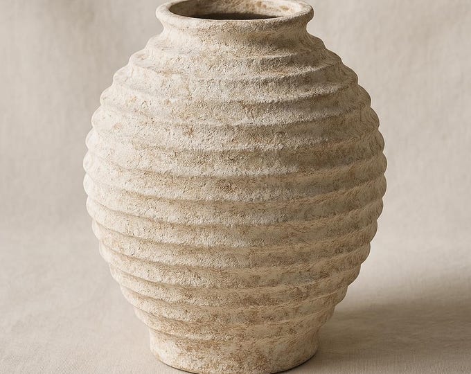 Handmade Grey Ceramic Vase: Rustic Minimalist Table Centerpiece - Etsy