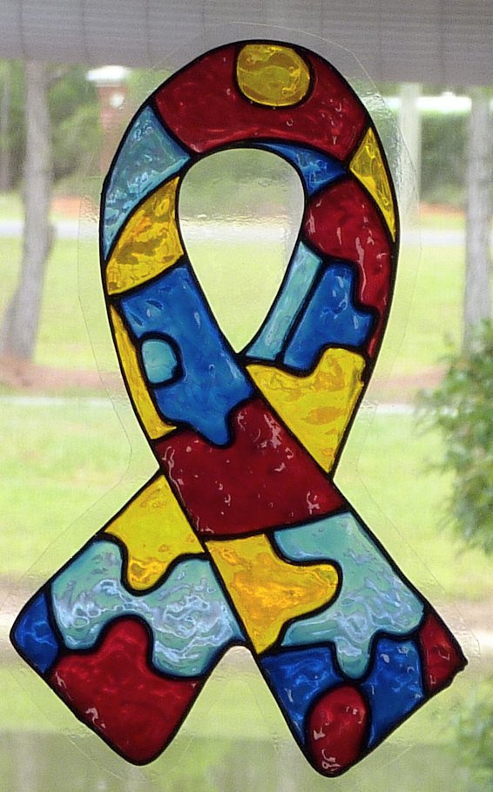 Awareness Ribbons -autism, Cancer, Any Cause Ribbon Window Cling, Sun ...