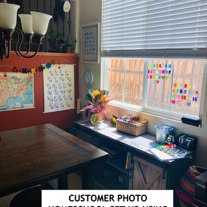 Number Window Clings in Jewel Colors - Etsy