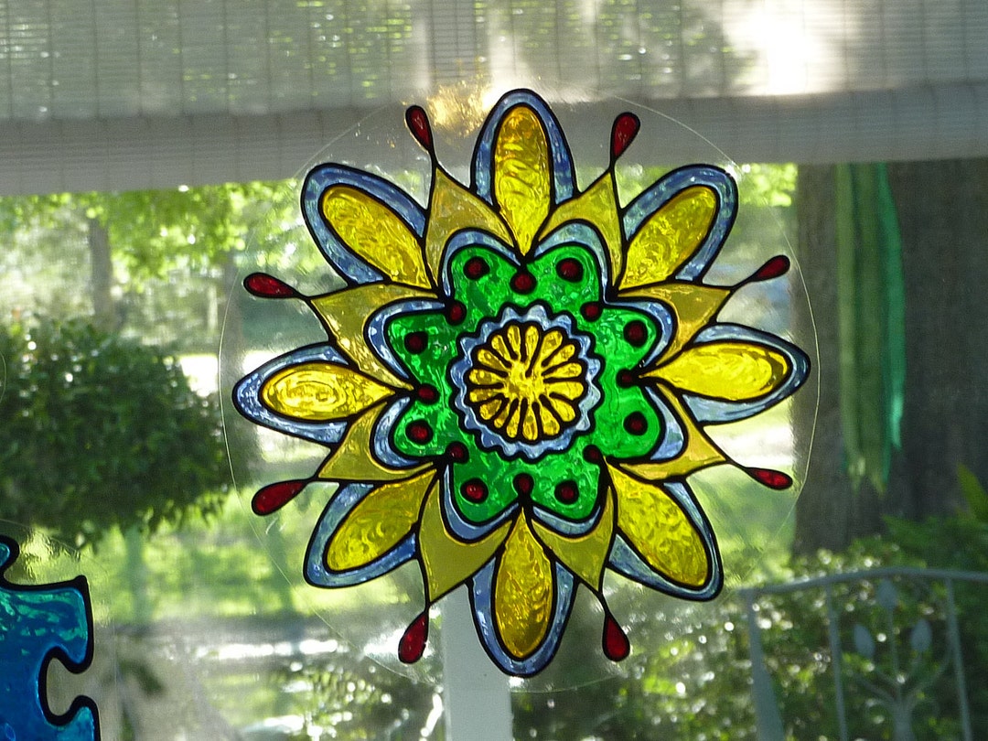 Star Mandala Window Cling - Etsy