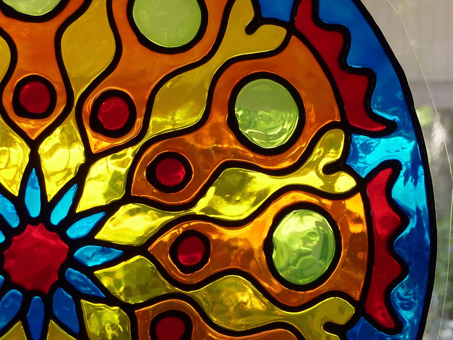 Bright Colors Mandala Window Cling - Etsy