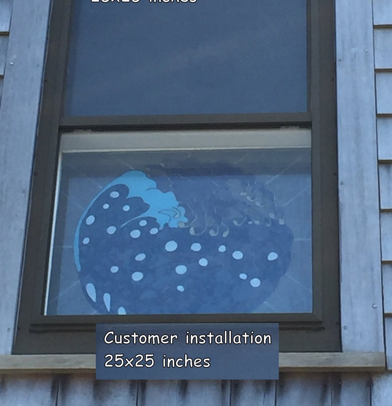 Ocean Wave Mandala Window Cling - Etsy