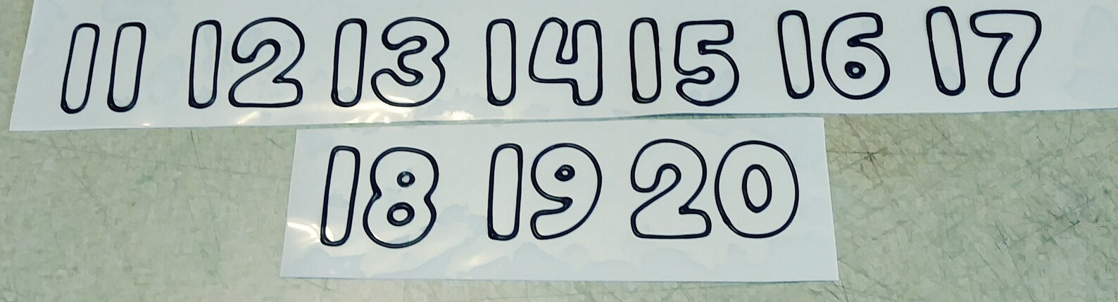 Number Window Clings in Jewel Colors - Etsy