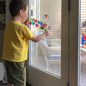 Number Window Clings in Jewel Colors - Etsy