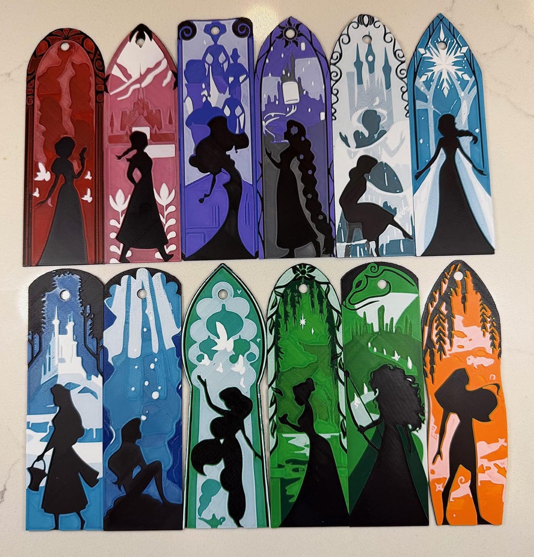 Disney Princess Inspired Bookmarks - 3D Printed - Etsy