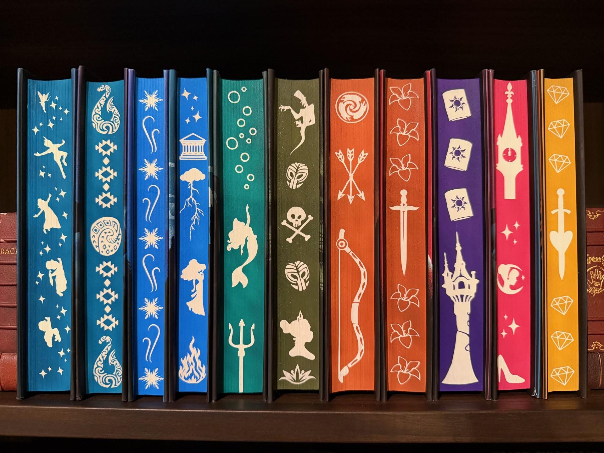 Disney’s Twisted Tales - Airbrush Sprayed and Stenciled Edges - Etsy