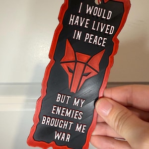 Red Rising Bookmark - 3D Printed - Etsy