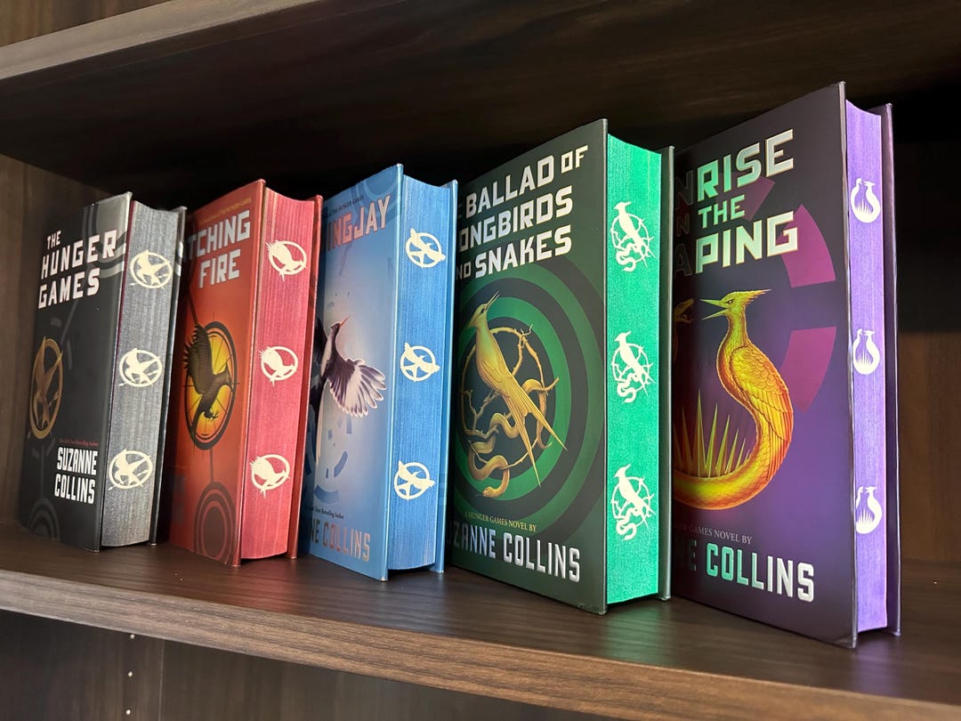 The Hunger Games Series - Airbrush Sprayed and Stenciled Edges - Etsy