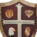 Religious Coat of Arms Shield, Insignia - Church Crest Metal Shield ...