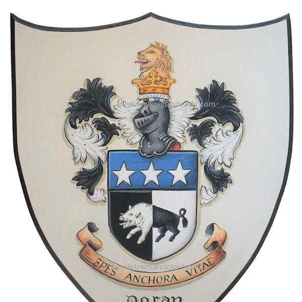 Custom Coat of Arms Wall Plaque - Etsy