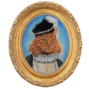 Custom Tudor Pet Portrait Painting: Renaissance Royal Cat or Dog - Etsy