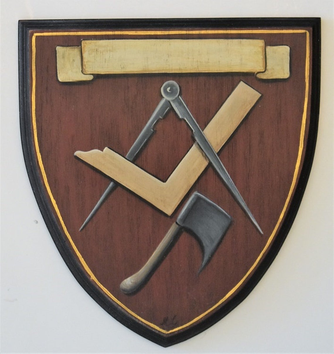 SALE Carpenter Coat of Arms Wall Plaque Carpenter Coat of | Etsy