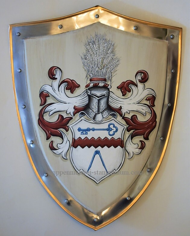 Mittelalter Ritterschild mit Wappen Familienwappen | Etsy