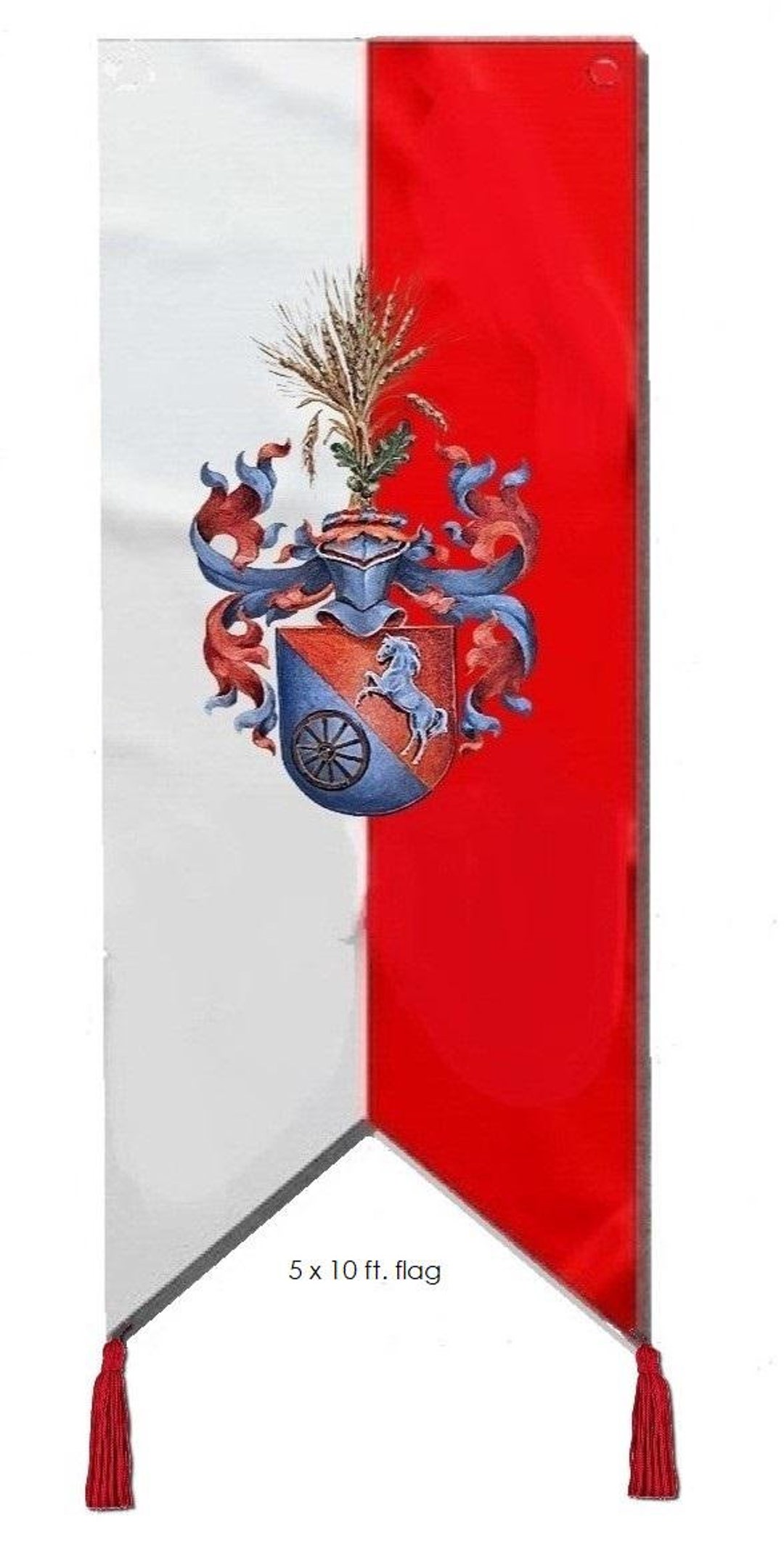 Vertical Family Coat of Arms Flag, Heraldry Flags - Banners up to 10 Ft ...