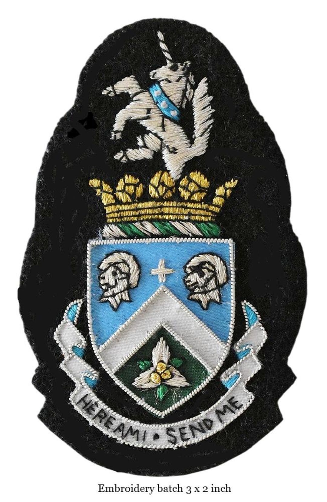 TWO Blazer Badges, Hand Embroidered Family Crest, SAVE on BULK Orders ...