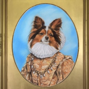 Custom Tudor Pet Portrait Painting: Renaissance Royal Cat or Dog - Etsy