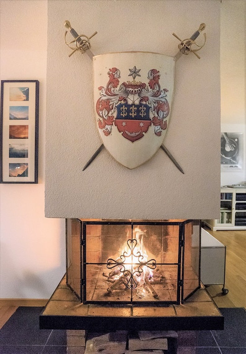 Showcase Knight Shield Display Medieval Knight Shield Home | Etsy