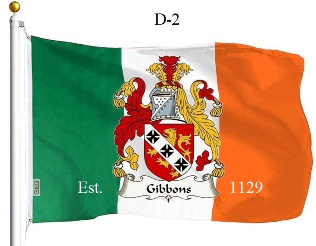 SALE loud Family Coat of Arms Flag, Irish Flag Keating Family Crest ...