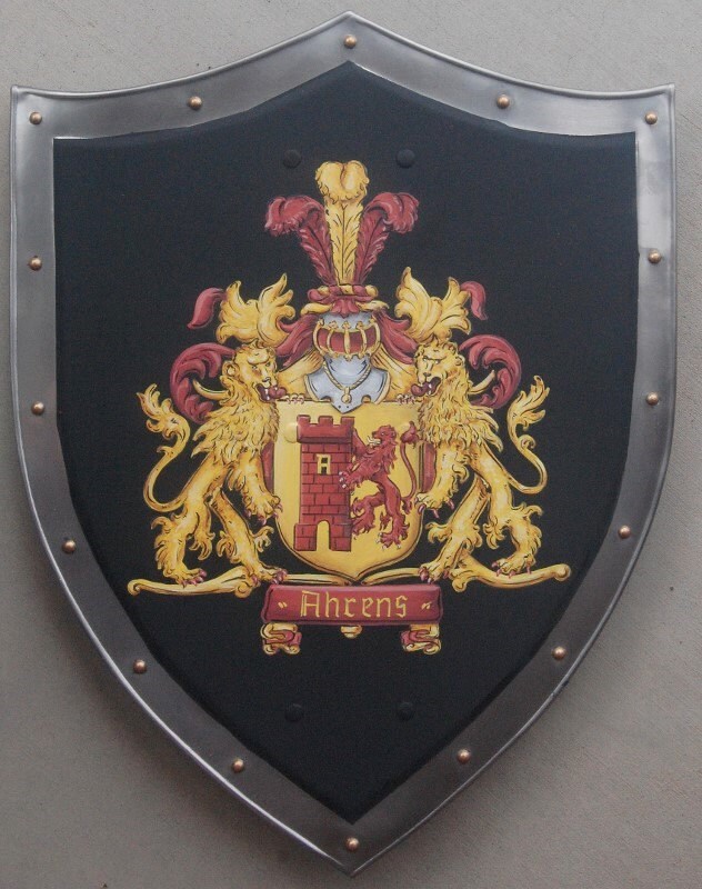 Mittelalter Ritterschild mit Wappen Familienwappen | Etsy