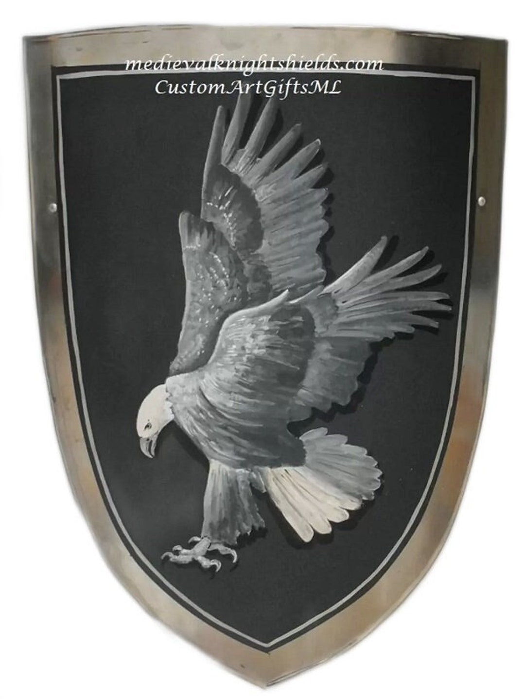 Medieval Crusader Templar Shield Striking Eagle Shield of - Etsy