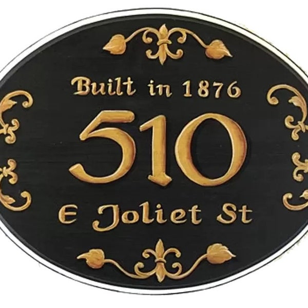 House Number Plaque - Etsy