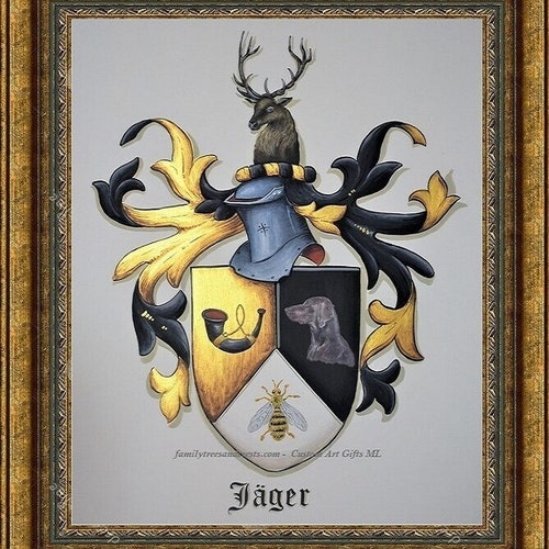 Custom Family Crest Coat of Arms Family Logo - Etsy