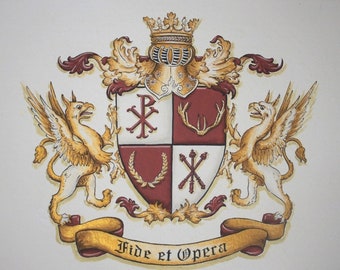 Cooke irish Family Crest Print - Etsy