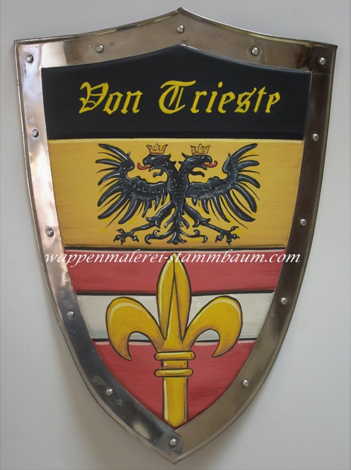 Mittelalter Ritterschild mit Wappen Familienwappen | Etsy