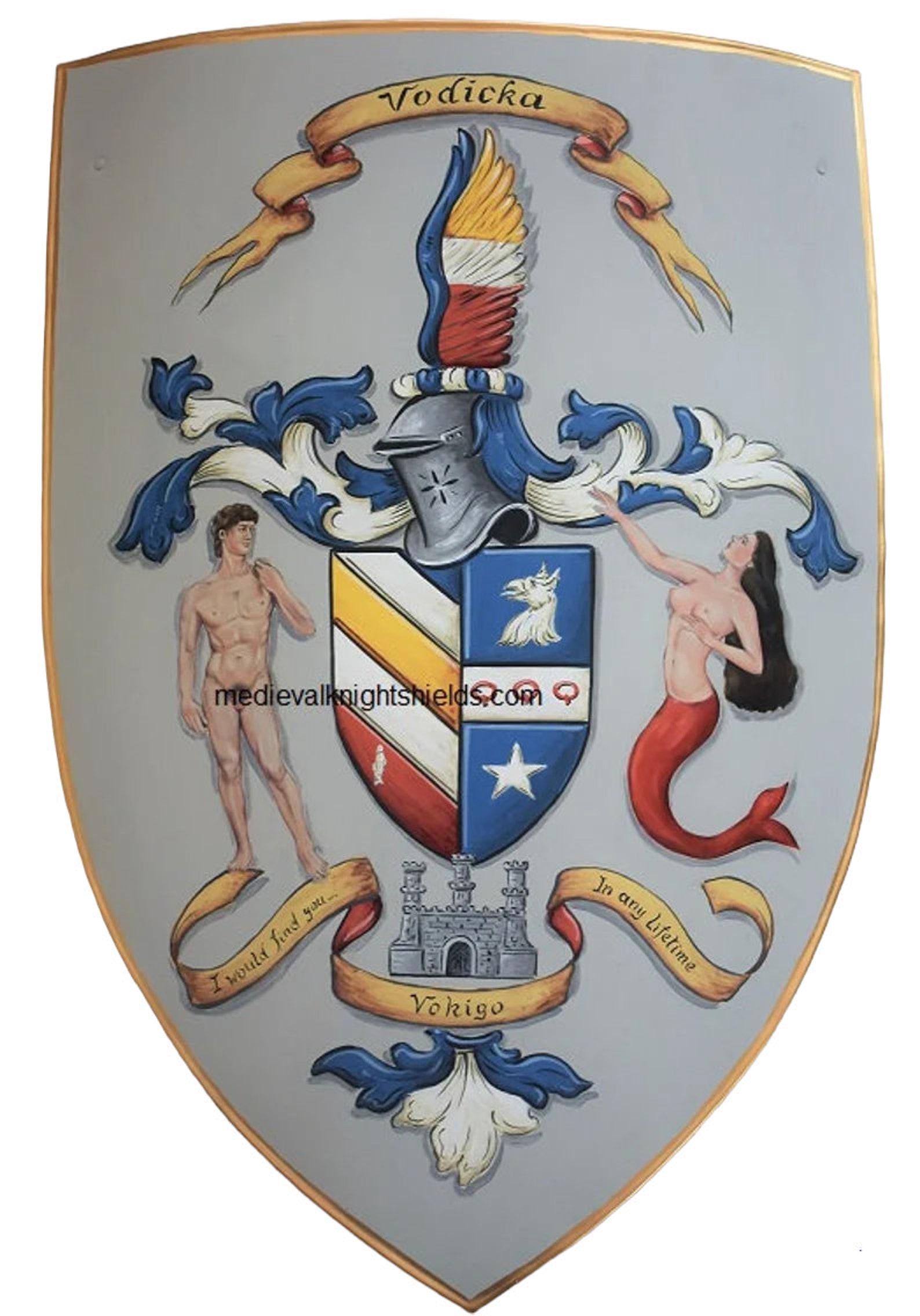 Personalized Wedding Gift Idea Fantasy Family Crest Shield - Etsy