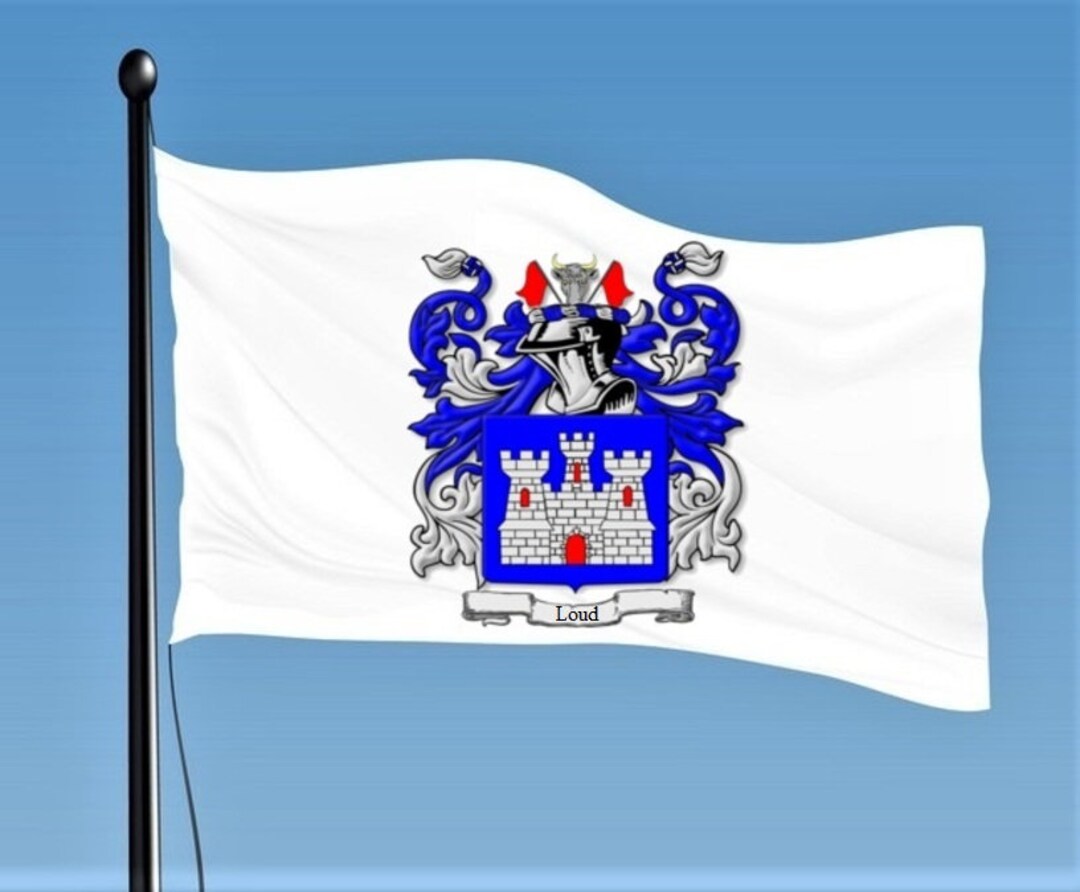 SALE -loud Family Coat of Arms Flag, Irish Flag Keating Family Crest ...