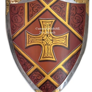 Religious Coat of Arms Shield, Insignia - Church Crest Metal Shield ...